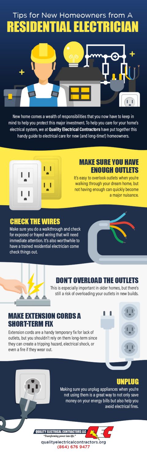 Tips for New Homeowners from A Residential Electrician [infographic ...